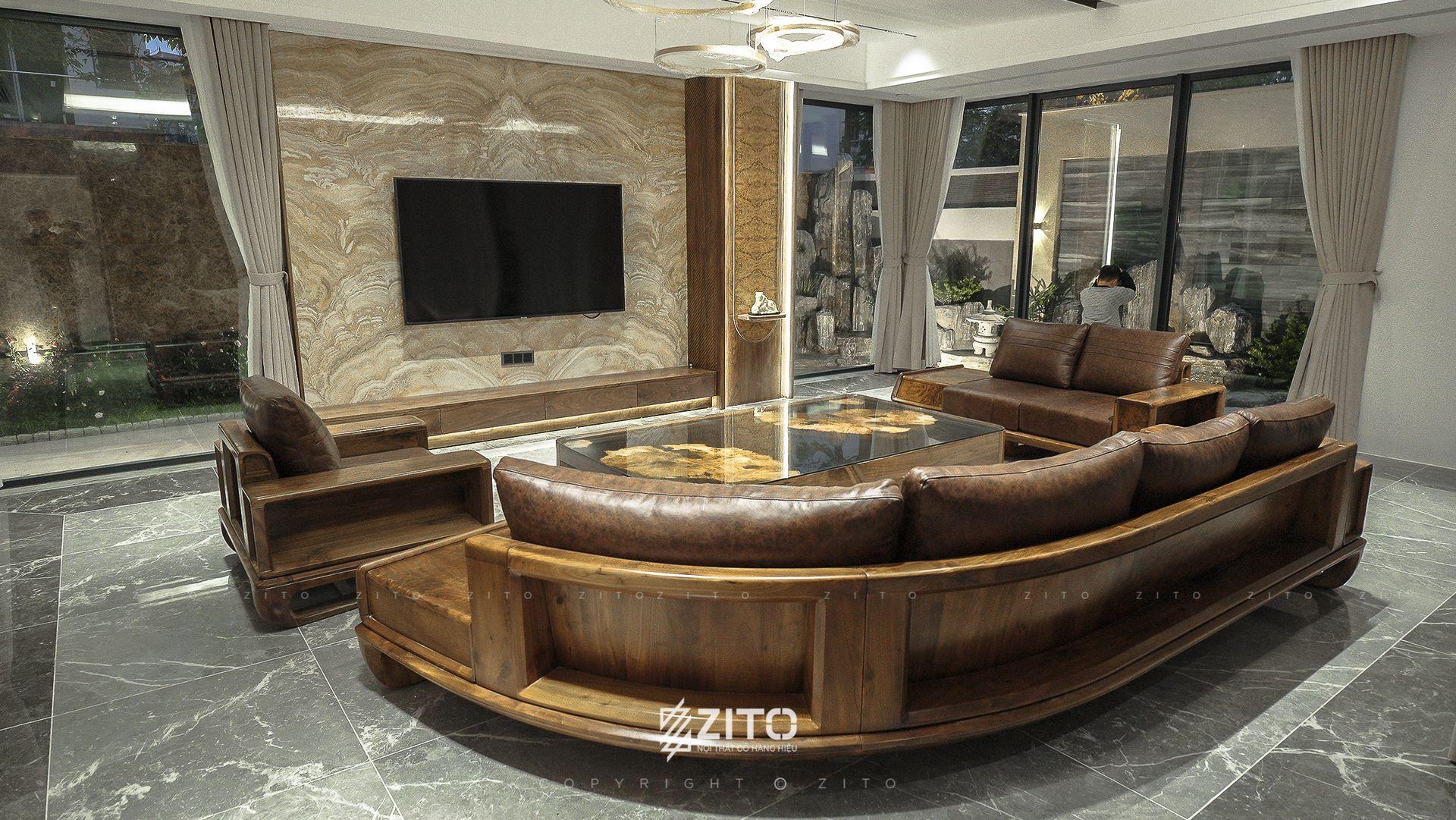 100+ Mẫu Sofa Gỗ Tự Nhiên Cho Phòng Khách Đẹp, Hiện Đại