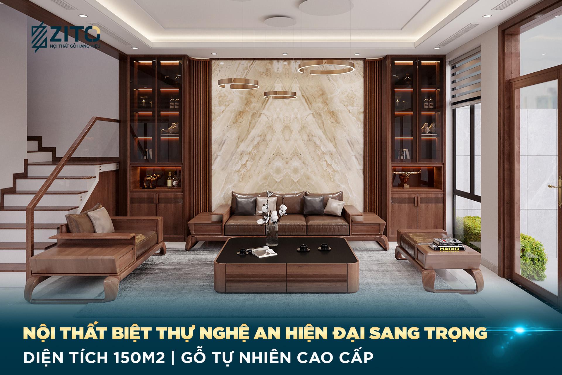 Thiết kế nội thất biệt thự Nghệ An - gia đình chị Oanh